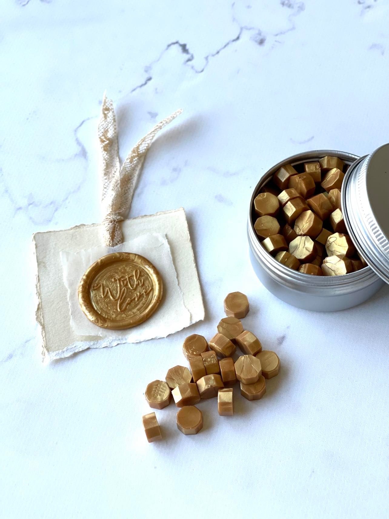 Wax Beadlets - Gold – Betty Mae Wrote